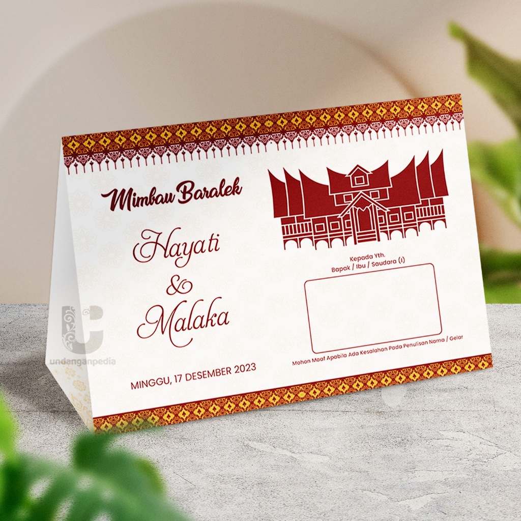 Jual Undangan Pernikahan Tema Adat Minang, KALENDER 2025 Rustic, Elegan ...