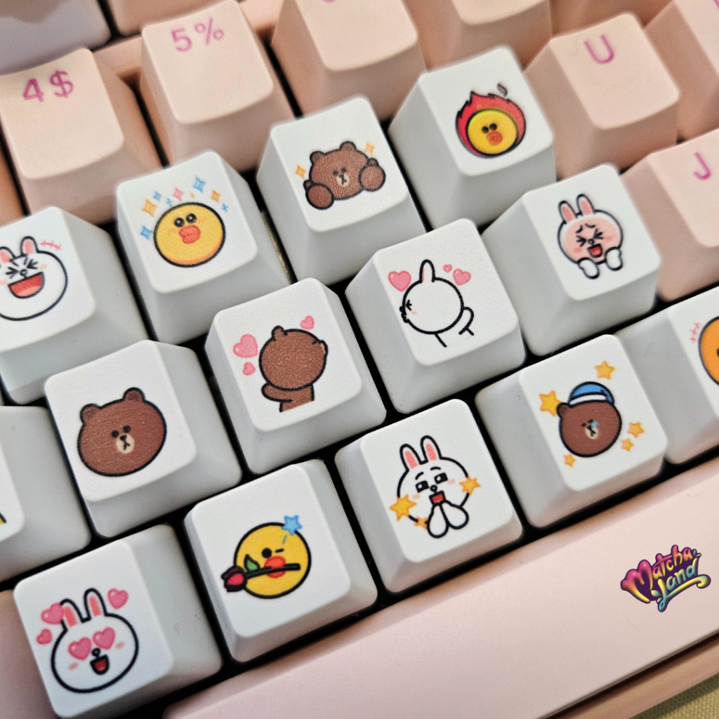 Jual Line Friends Keycaps Mechanical Keyboard, Artisan custom keycaps ...