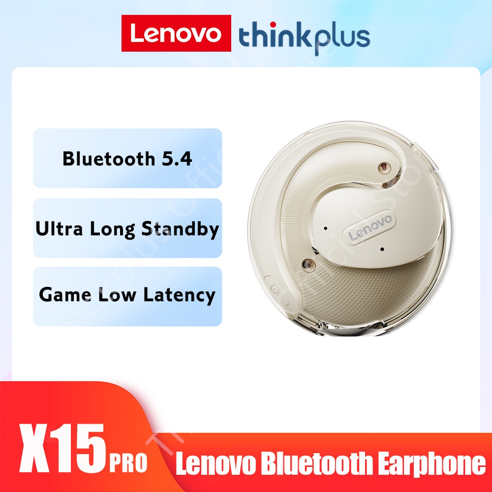 Jual Lenovo Thinkplus X15 Pro Open Ear OWS Earphone Gantung Bluetooth 5.4 Pengurangan Kebisingan ...