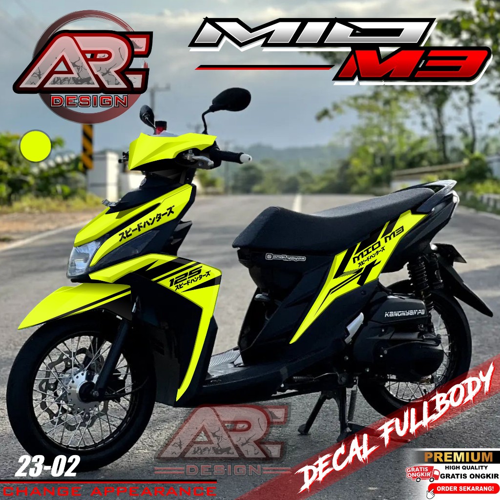 Jual (COD) TERBARU Decal Sticker Yamaha Mio M3 125 Full body - Stiker ...