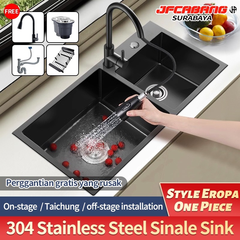 Jual Kitchen Sink 7843 Black Paket Komplit / Paket Kitchen Sink ...