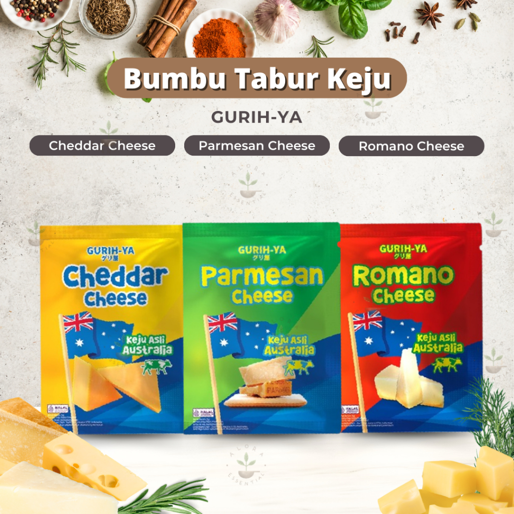 Jual Gurih-ya Cheese Sachet Powder 5gr - Bubuk Tabur Keju Gurihya ...
