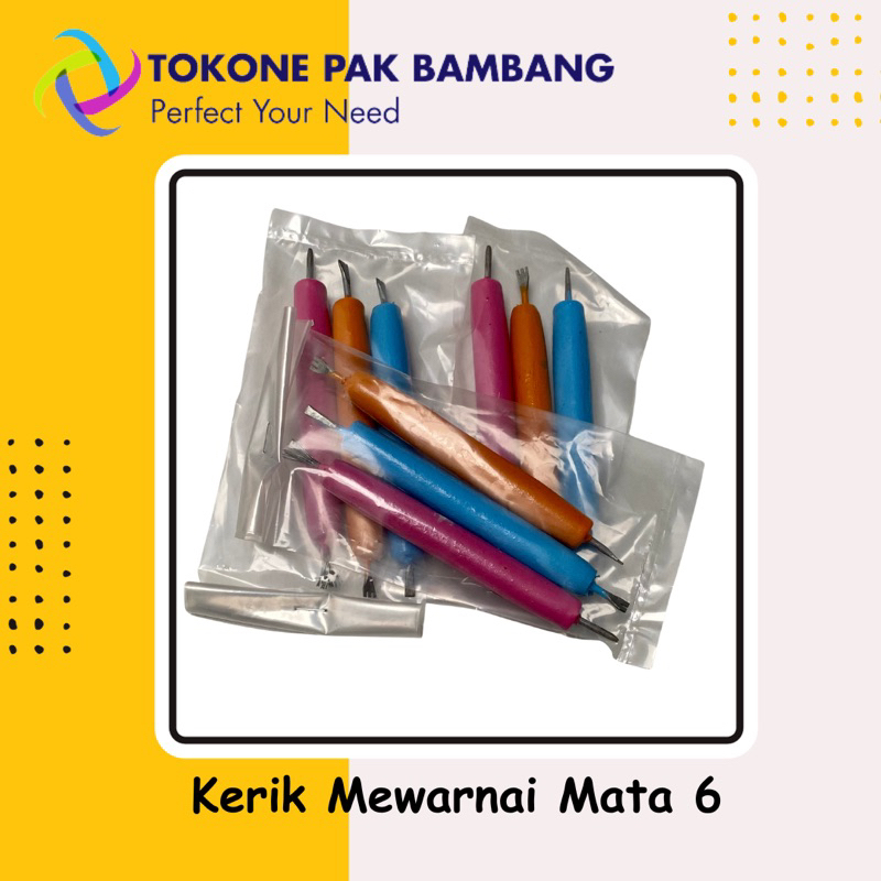 Jual Alat Pengerik Profesional 6 Bentuk Mata - Seni Mewarnai Presisi ...