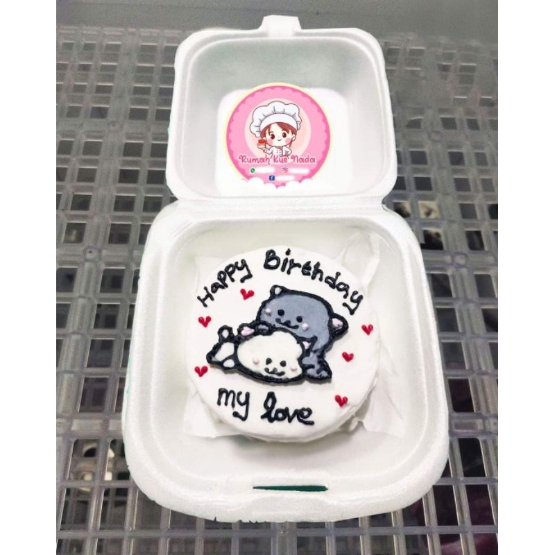 Jual Kue Tart Mini/Kue Ultah Mini/Korean Cake/Cake Simpel | Shopee ...