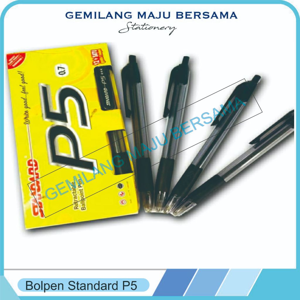 Jual Bolpen Standard P5 (Harga Per Lsn = 12 buah) | Shopee Indonesia
