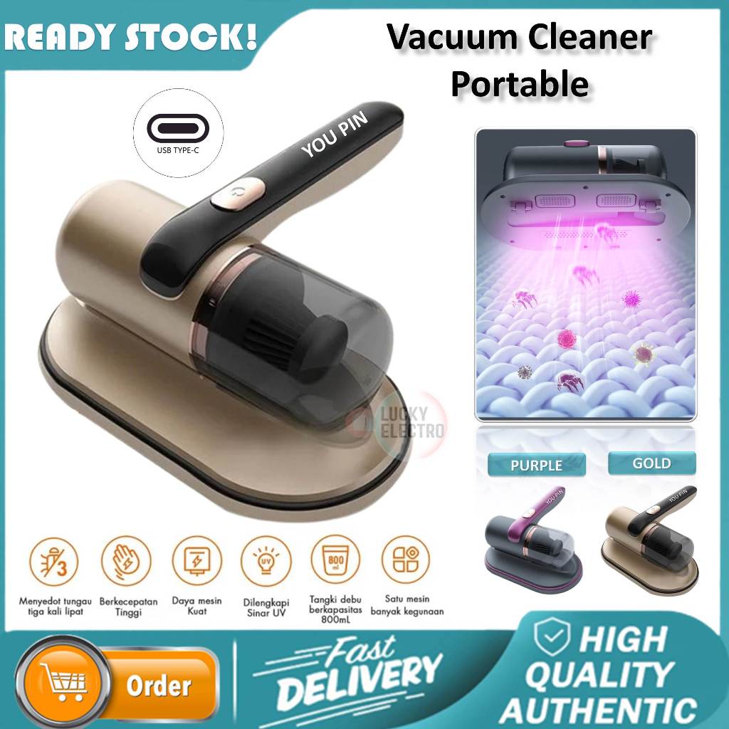 Jual You Pin Vacuum Cleaner UV Portable Alat Penyedot Debu Wireless ...