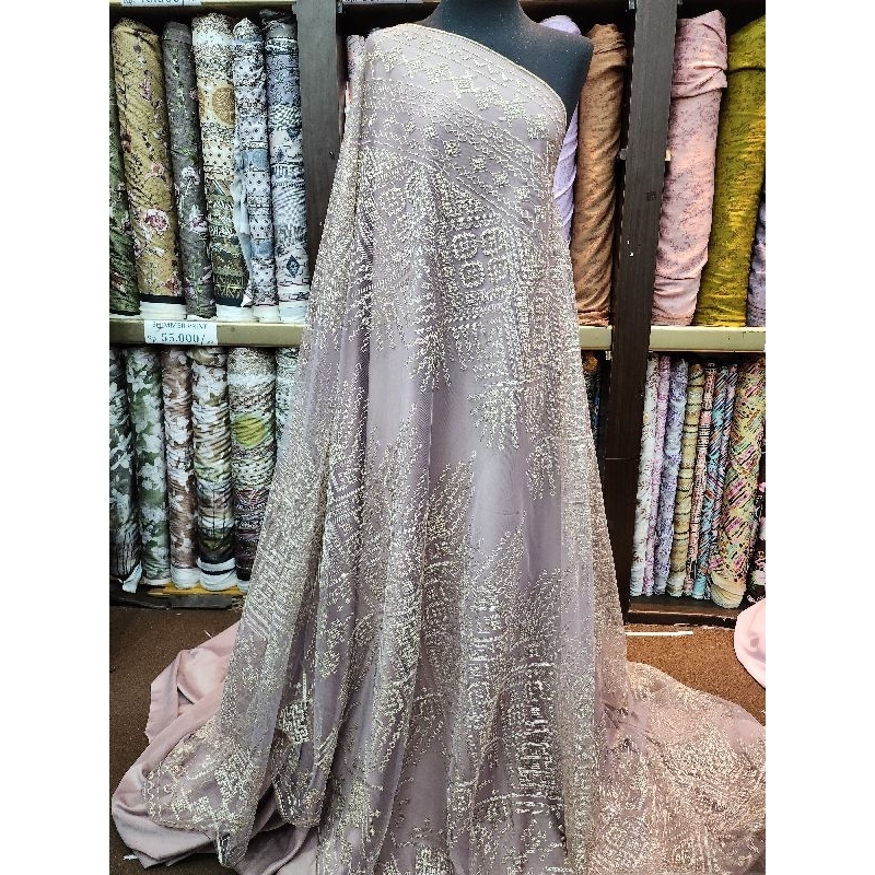 Jual TULLE MEGA ETHNIC | BAHAN KAIN TULE BRIDESMAIDS | Shopee Indonesia