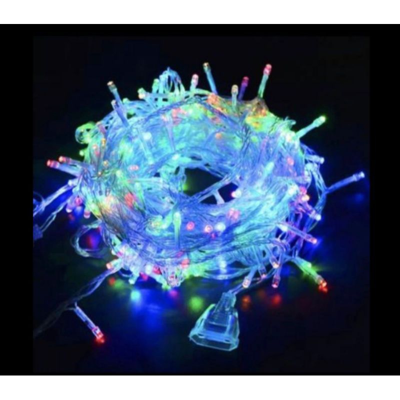 Jual LAMPU NATAL LED 8 METER ..50 LED & WARNA RAINBOW dan WW | Shopee ...