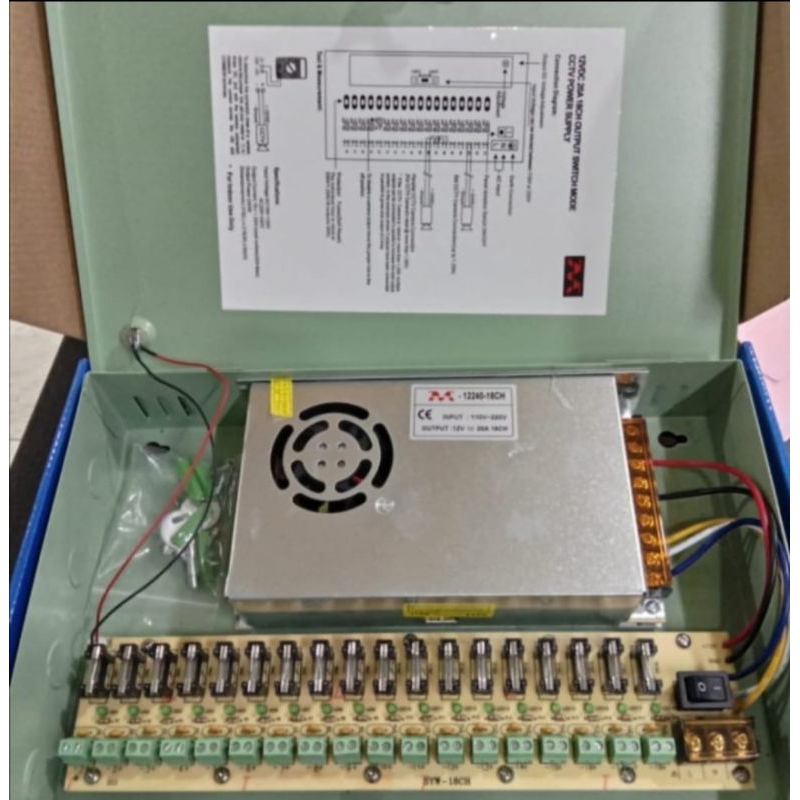Jual POWER SUPPLY CCTV BOX 12V 10A 20A 30A PSU BOX CCTV | Shopee Indonesia