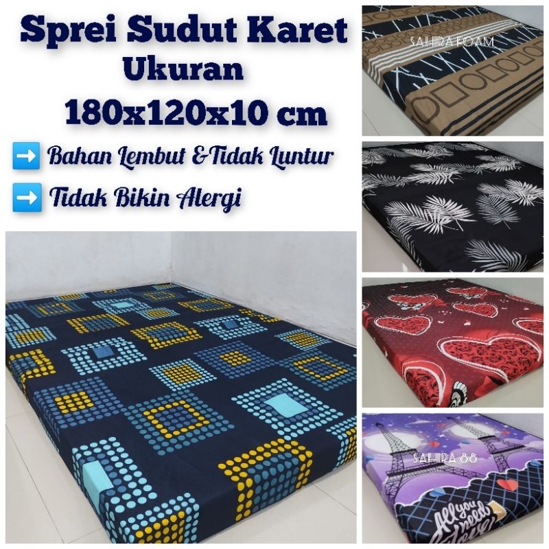 Jual Sprei Kasur Ukuran 180x120x10/ 120x180x10 Cm. Bahan Lembut Tidak ...