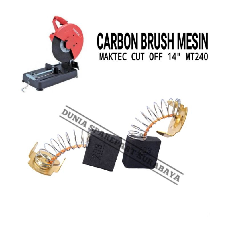 Jual BROSTEL CARBON BRUSH FOR MESIN POTONG BESI MAKTEC MT240 / BOSTEL COAL KULL CUT OFF 14 ...
