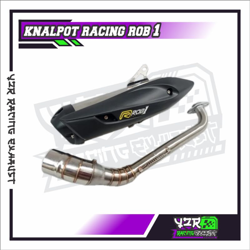 Jual KNALPOT RACING ROB1 FULL SYSTEM NMAX 155 NEW VARIO 160 VARIO 150 ...