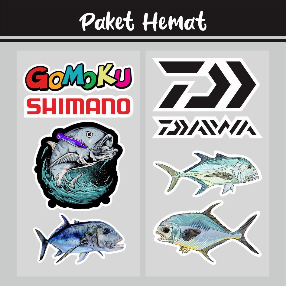 Jual Sticker Pancing Sticker Mancing Mania Cutting Sticker Brand ...