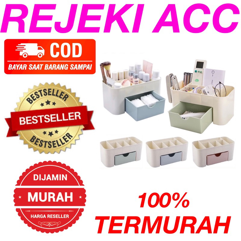 Jual Rak Kosmetik Laci Makeup / Kotak Tempat Penyimpanan Storage Box ...