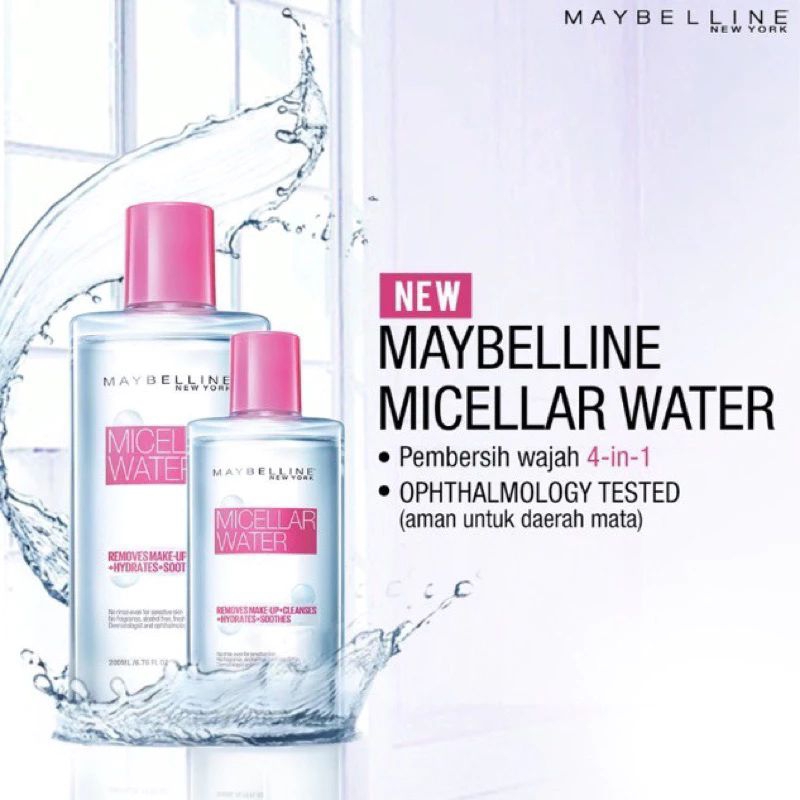Jual Maybelline Micellar Water 4in1 Technology Water Based Formula 200 ...