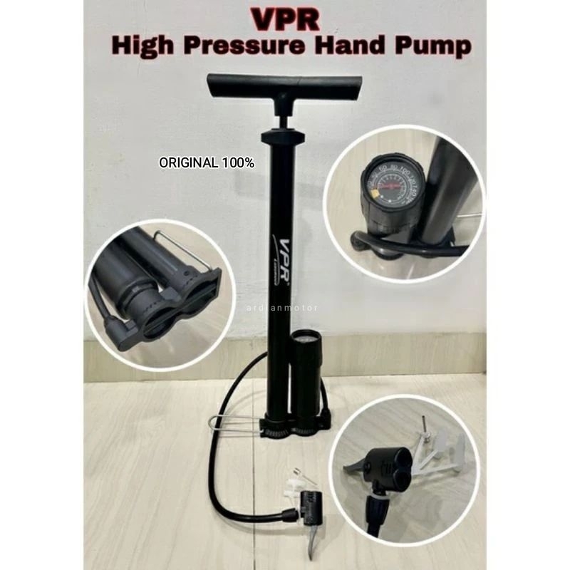Jual Pompa Ban Hitam Pompa Angin Besar Motor Mobil Sepeda Bola Bonus ...