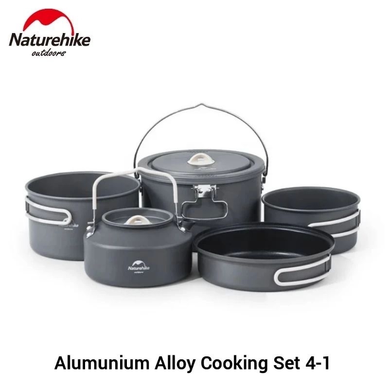 Jual COOKING SET 4 IN 1 NATUREHIKE CNH22CJ002 ALUMINIUM ALLOY KETTLE ...