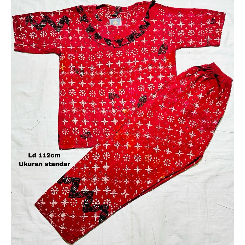 Jual standar LD 112cm SETELAN BATIK CAP SUPER MOTIF NEW bunga korea ...