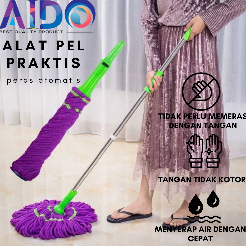 Jual Kualitas Premium.. Alat Pel Lantai Peras Otomatis -alat pel magic ...