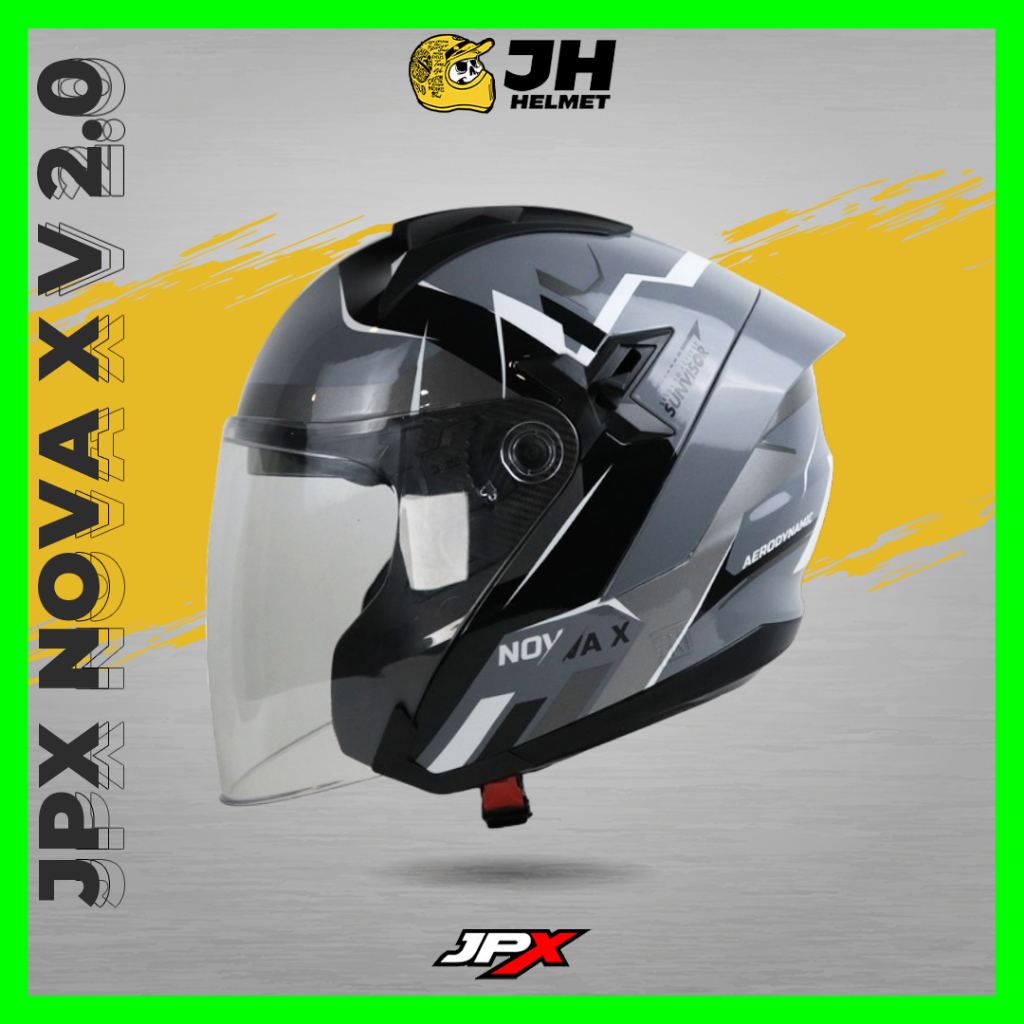 Jual Helm JPX Nova X V2.0 Motif N4 Vero | Helm Half Face | Jual Helm | Shopee Indonesia