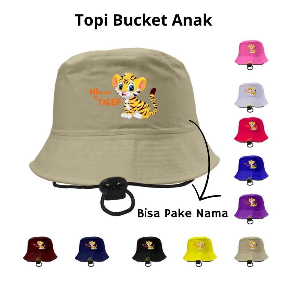 Jual Topi Bucket Anak Sablon Gambar Tiger/Bucket Anak Tiger laki laki ...