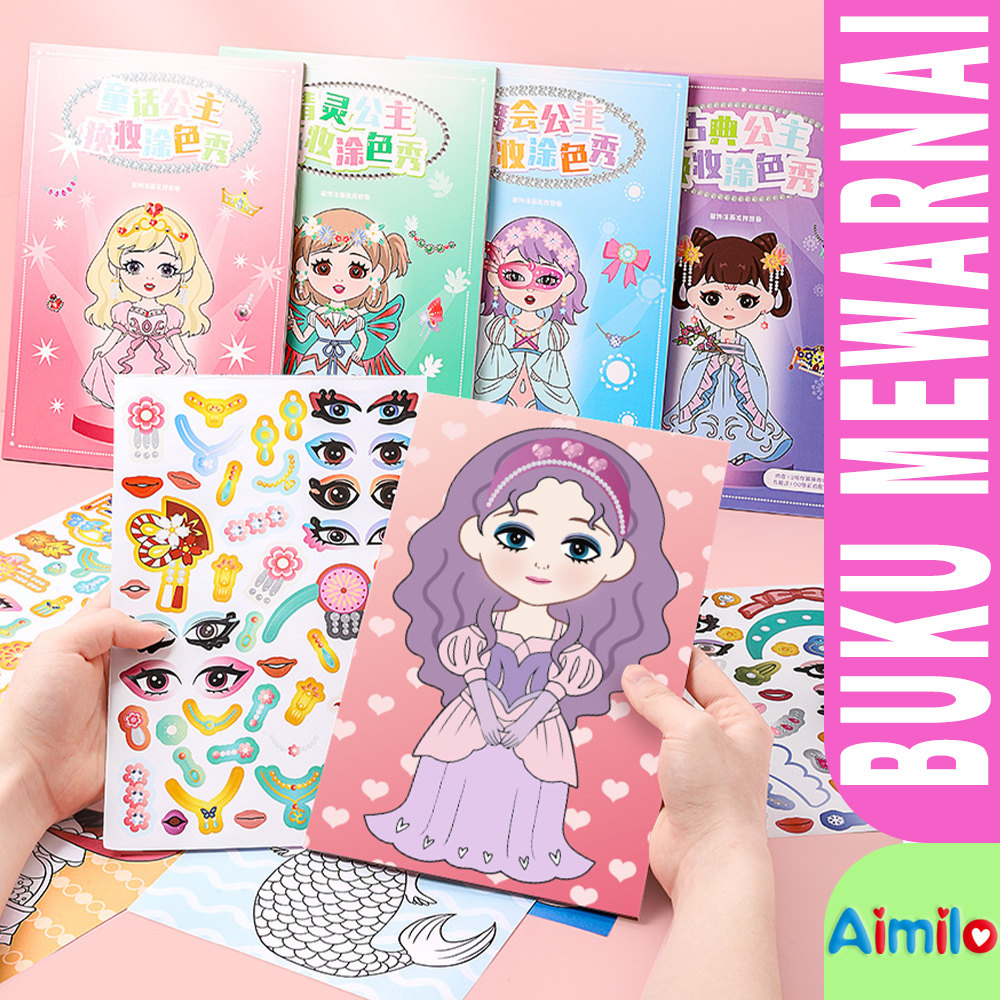 Jual DIY Buku Stiker Mainan Edukasi Anak Stationery Alat Tulis ...