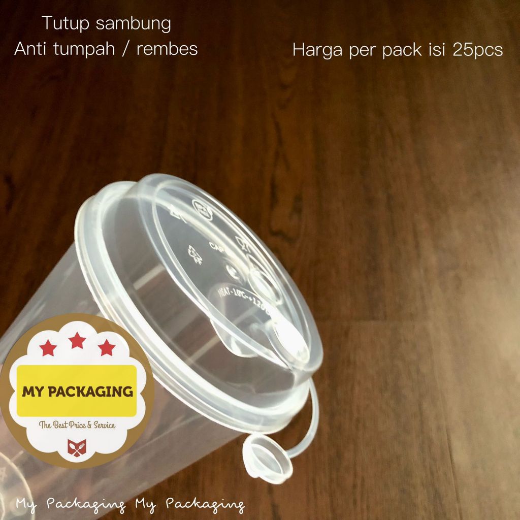 Jual Cap / Lid + Stopper Gelas Boba/Cheese Tea/ Cup Injection /dus isi ...