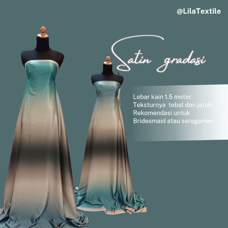 Jual KAIN SATIN VELVET GRADASI ( HARGA PER SETENGAH METER ) | Shopee ...