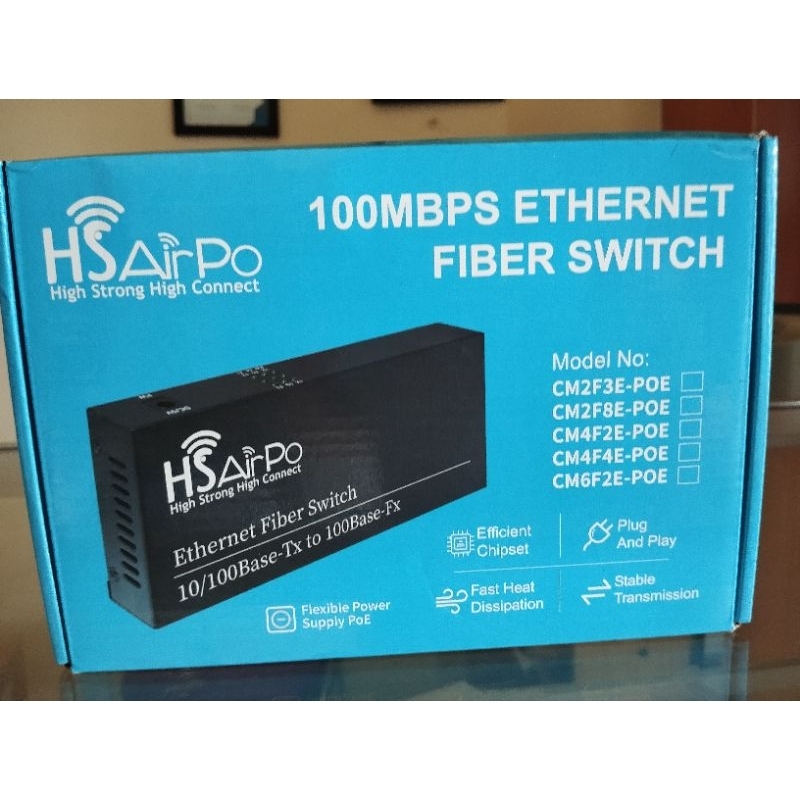 Jual HSAirPo 100Mbps Ethernet Fiber Switch 2xLAN 6xFO | Shopee Indonesia
