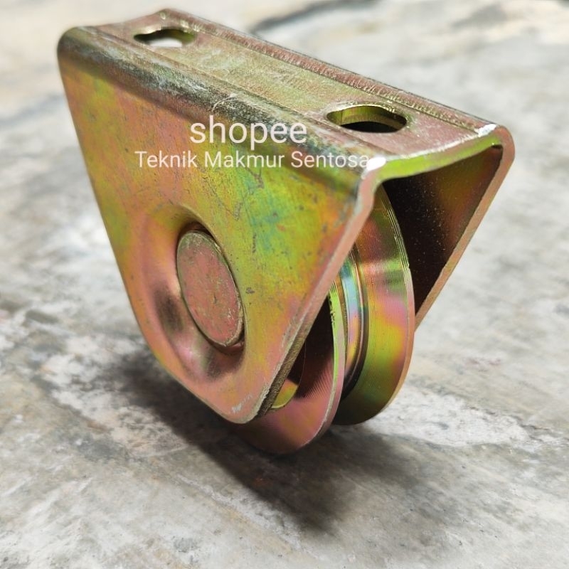 Jual Roda Rel Besi Pagar Pintu OCP 2,5" Model V Chrome 2,5 Inch Gerbang ...