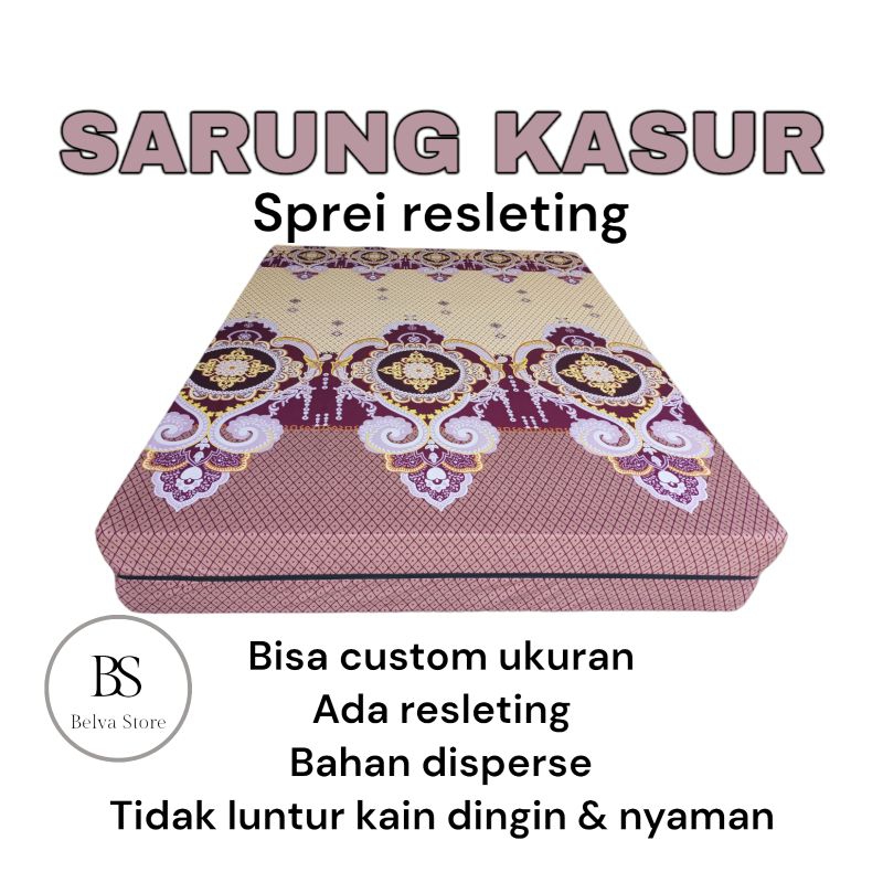 Jual SARUNG KASUR BUSA COVER KASUR SPREI RESLETING KASUR SPON | Shopee ...