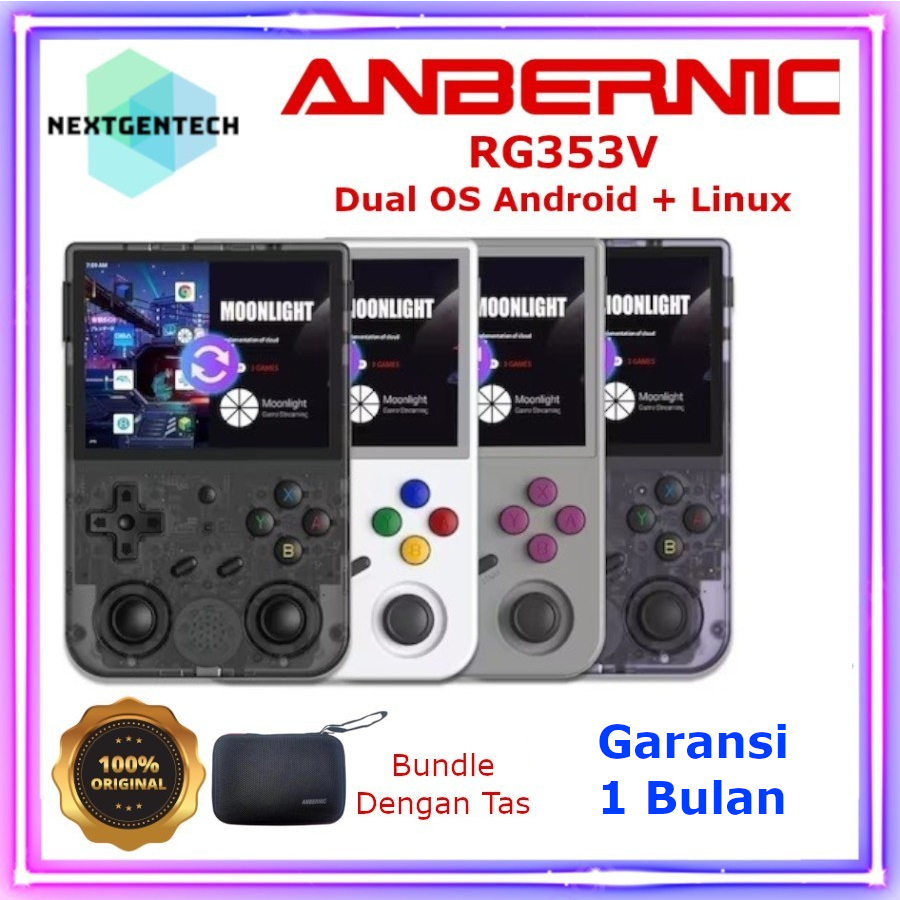 Jual ANBERNIC RG353V Dual OS Retro Gaming Handheld Portable Console Android | Shopee Indonesia
