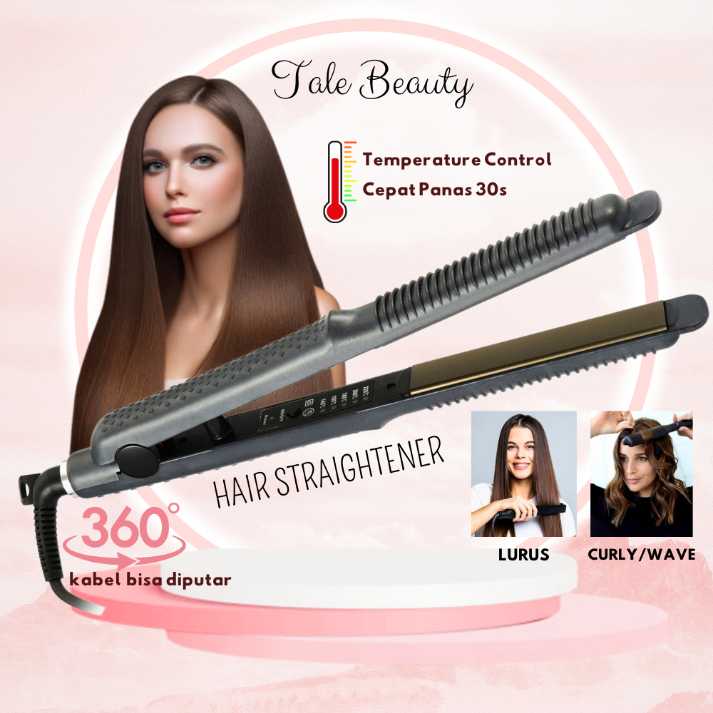 Jual Catok Rambut 3in1 Panas Ekstra Cepat Pelurus Rambut Wave dan ...