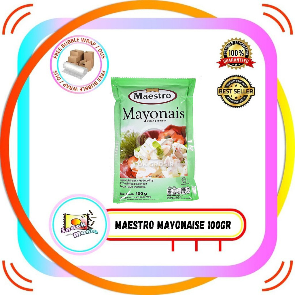Jual Maestro Mayonnaise 100 gr Mayo Mayones Mayonnais | Shopee Indonesia