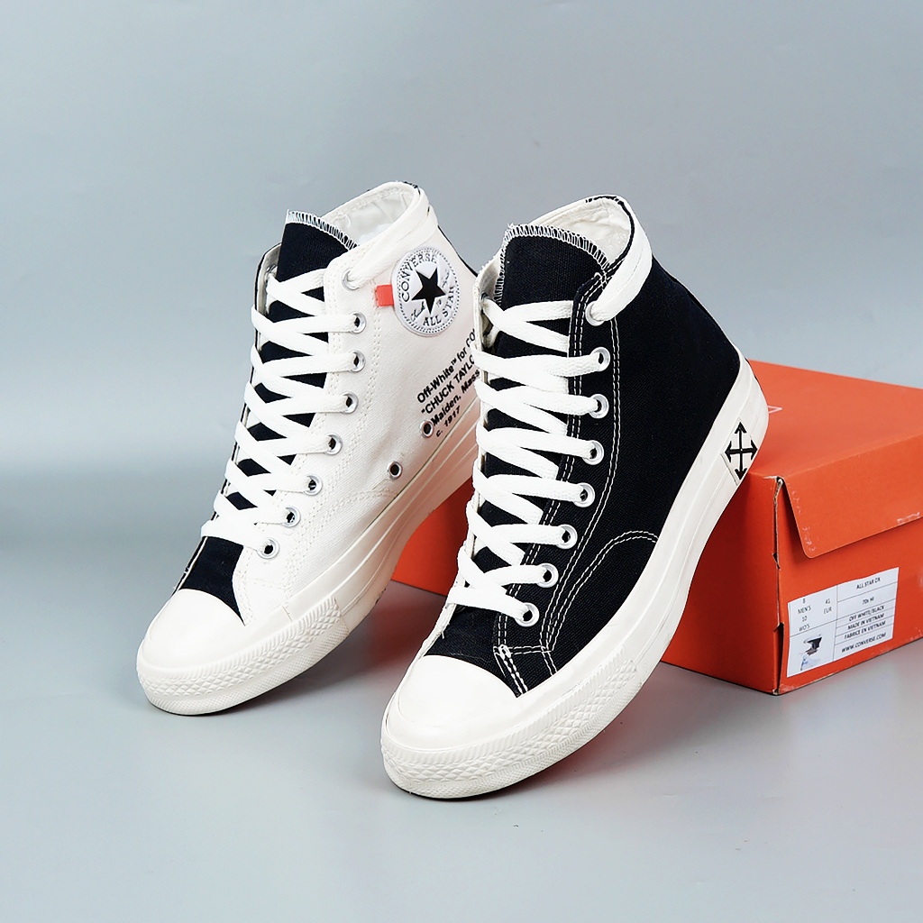 Jual SEPATU CONVERSE 70S HIGH ALL STAR OFFWHITE HITAM PUTIH KANVAS ...
