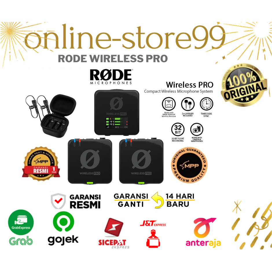 Jual Rode Wireless PRO 2 Person Clip On Microphone Wireless System ...