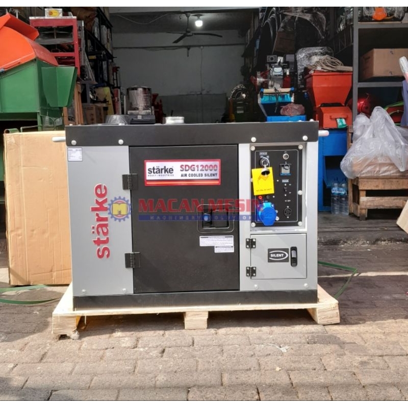 Jual MESIN GENSET DIESEL STARKE SDG12000 9000W | Shopee Indonesia