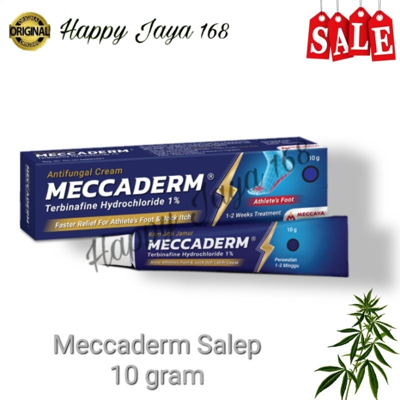 Jual Krim Meccaderm 10 gram Salep Anti Jamur Terbinafine HCL | Shopee ...