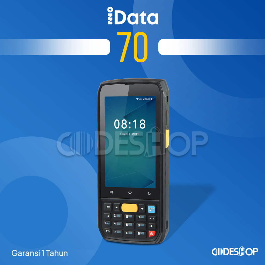 Jual Mobile Barcode Scanner iData 70 PDT 1D 2D Wifi Bluetooth NFC ...