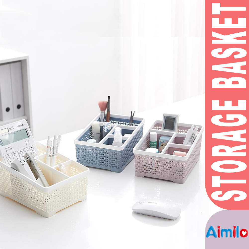 Jual Storage Basket | Keranjang Penyimpanan Keranjang Makeup Alat Tulis ...