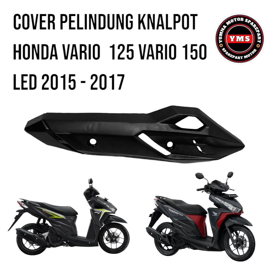 Jual cover knalpot honda vario 125 led vario 150 led cover tutup knalpot vario 125 led k59 ...