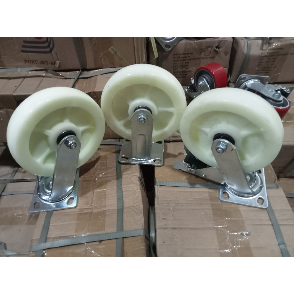 Jual Roda Caster Kastor Heavy Duty Bahan Nylon Ukuran 6 Inch | Shopee ...