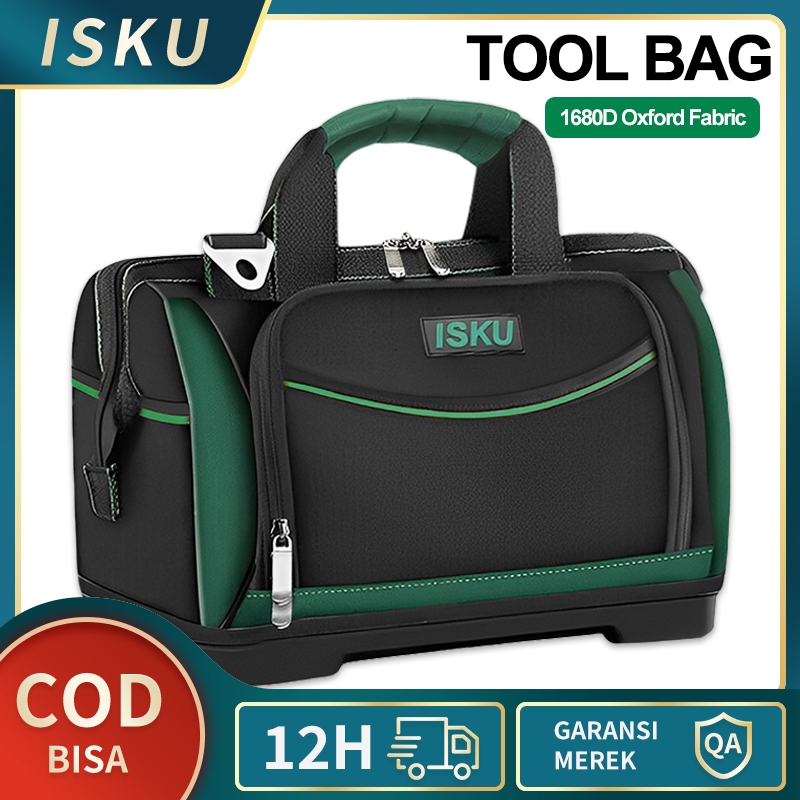 Jual ISKU Toolbag Tas Perkakas 20 inch 1680D Kain Oxford Anti Air Tool Bag Perkakas Tas Alat Pro ...