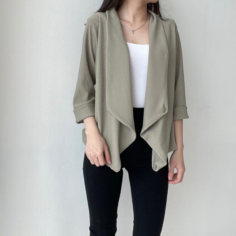 Jual Gamise - Cardigan Wanita Basic Outer Knit Outwear Kekinian Korean Terbaru Lengan Panjang ...