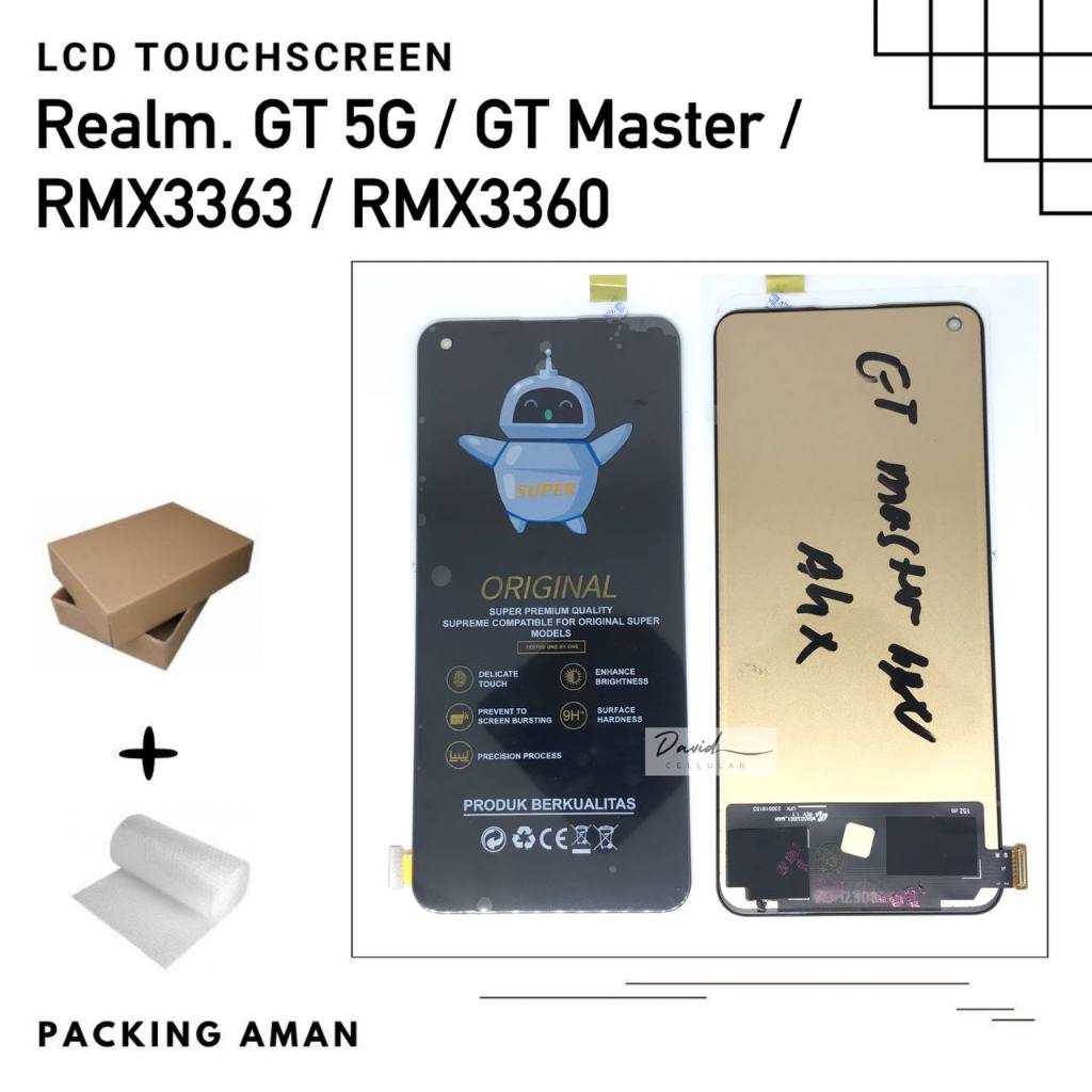 Jual LCD TOUCHSCREEN REALME GT / GT MASTER / RMX3363 / RMX3360 FULLSET ...