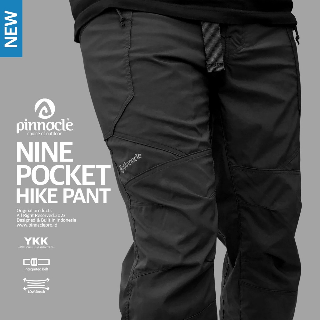 Jual Pinnacle Pro Official Nine Pocket Hike Pant - Black | Shopee Indonesia