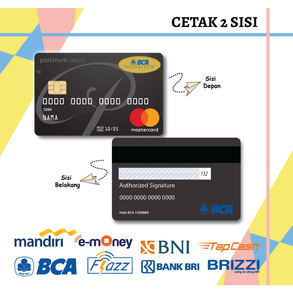 Jual KARTU EMONEY DEBIT CARD BCA PRIORITAS E MONEY MANDIRI FLAZZ BCA ...