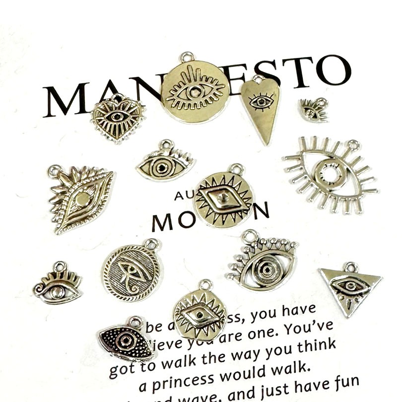 Jual 1 pcs Charm Aksesoris Besi - EVIL EYE MATA IBLIS | Shopee Indonesia