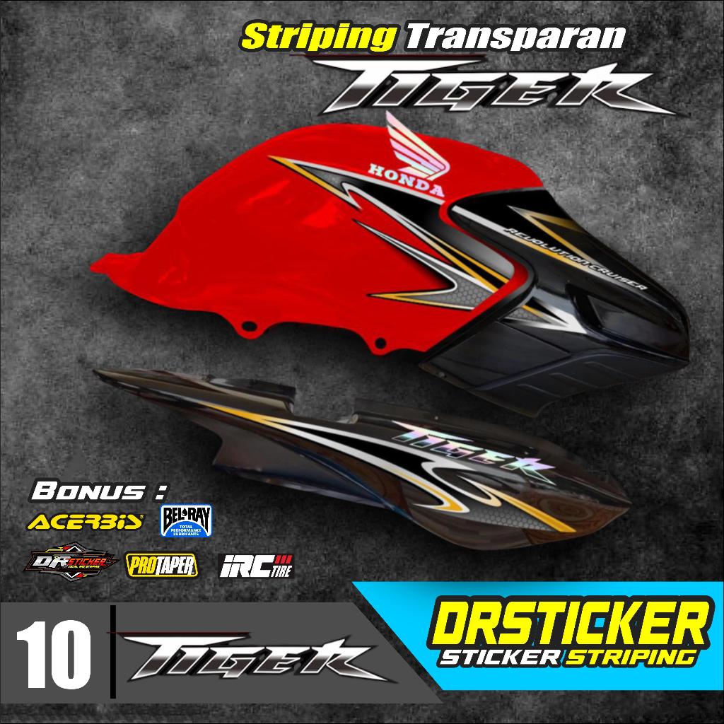 Jual STICKER STRIPING TIGER MERAH DESAIN RACING KEREN VARIASI ...