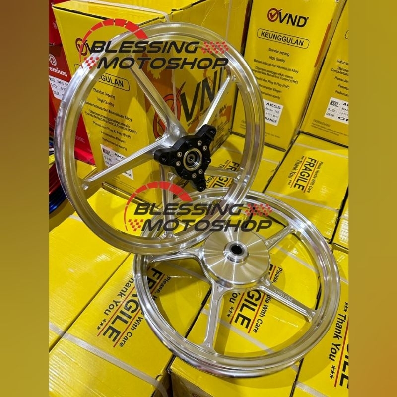 Jual velg racing vnd ak55 ring 17 aerox yamaha velg ak 55 vnd aerox155 | Shopee Indonesia